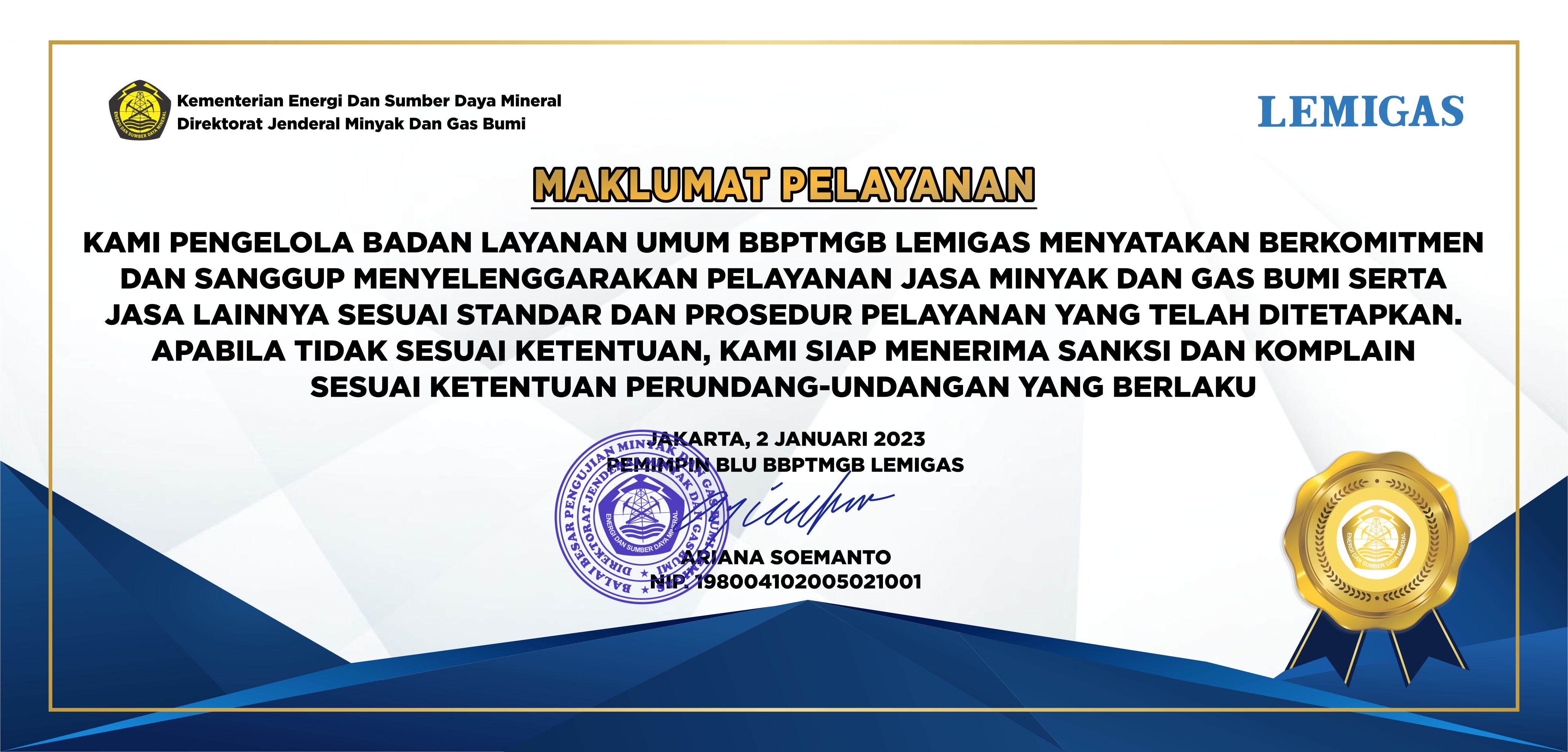 LEMIGAS - Balai Besar Pengujian Minyak dan Gas Bumi